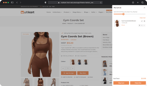 Multikart - Single or Multivendor Ecommerce with NextJs, Laravel REST API