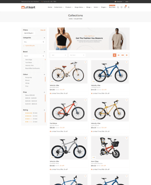 Multikart - Single or Multivendor Ecommerce with NextJs, Laravel REST API